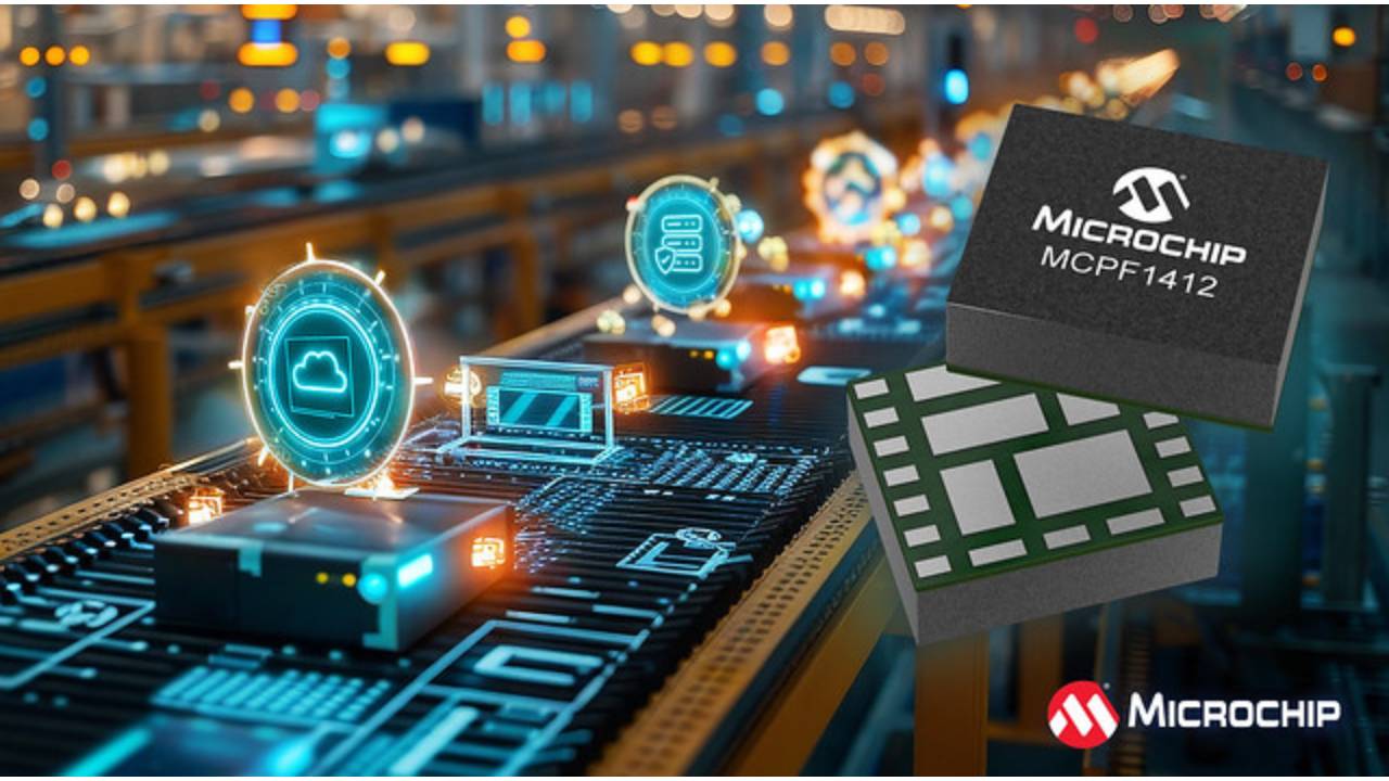 Microchip推出面向邊緣人工智慧應用的新型高密度電源模組MCPF1412