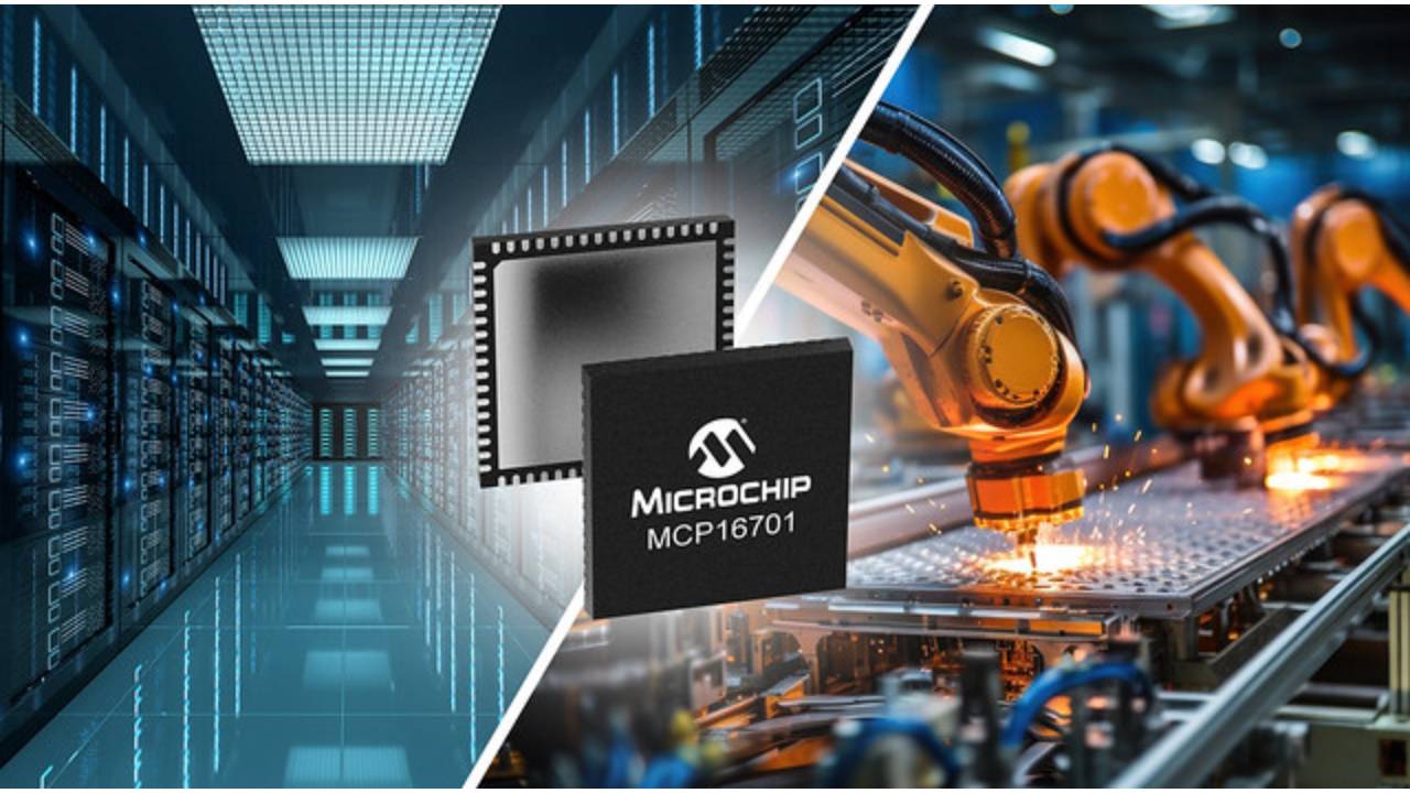 Microchip推出面向高效能AI、工業計算和資料中心應用的先進電源管理IC