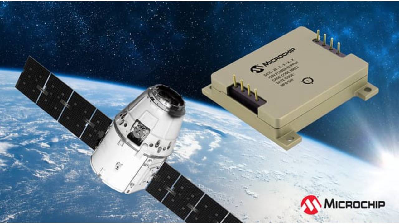 Microchip推出新款15W即用型輻射強化DC-DC電源轉換器，強化太空應用產品布局